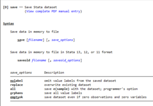 Editing Data with Stata